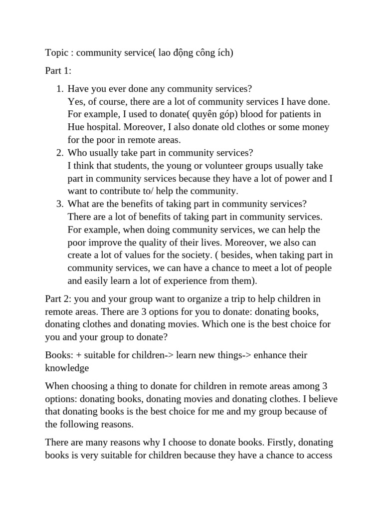 Munity Services | PDF