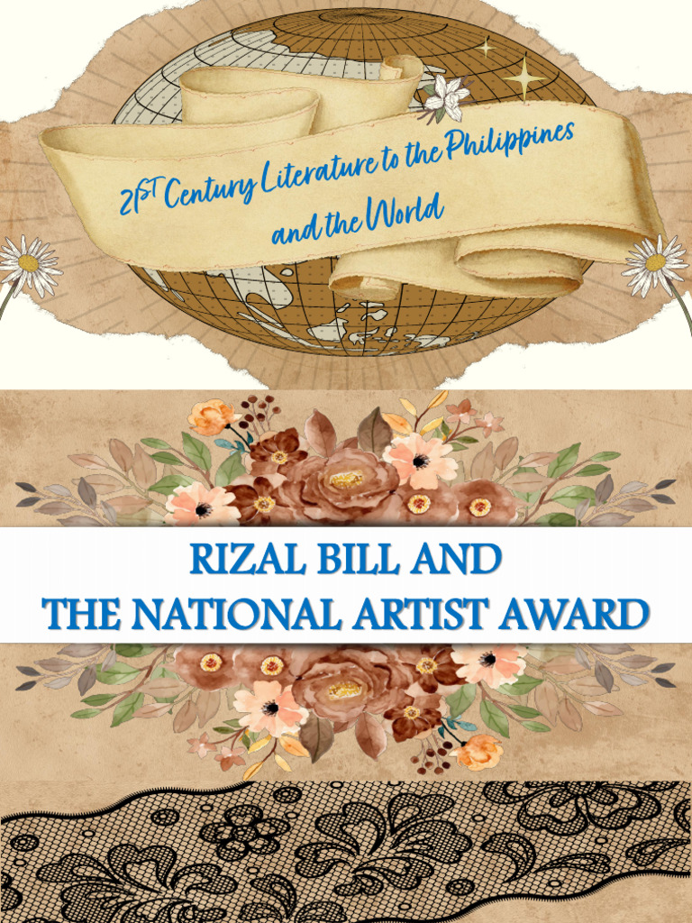 RIZAL BILL AND NATIONAL ARTIST Award | PDF | Philippines