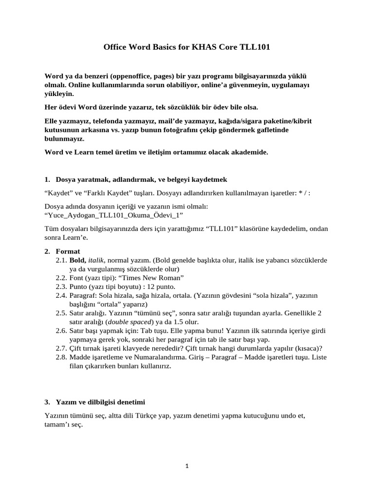 Office Word Basics For Beginners | PDF