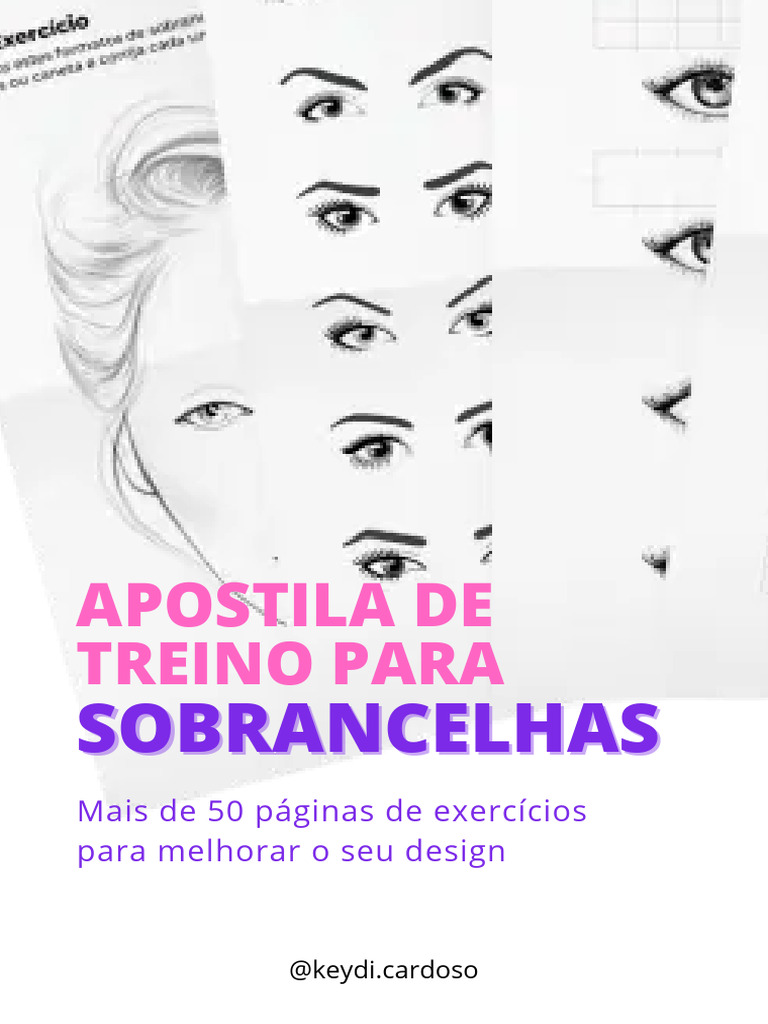 Caderno Exerci Cios Sobrancelhas Keydi Cardoso PDF 1 | PDF