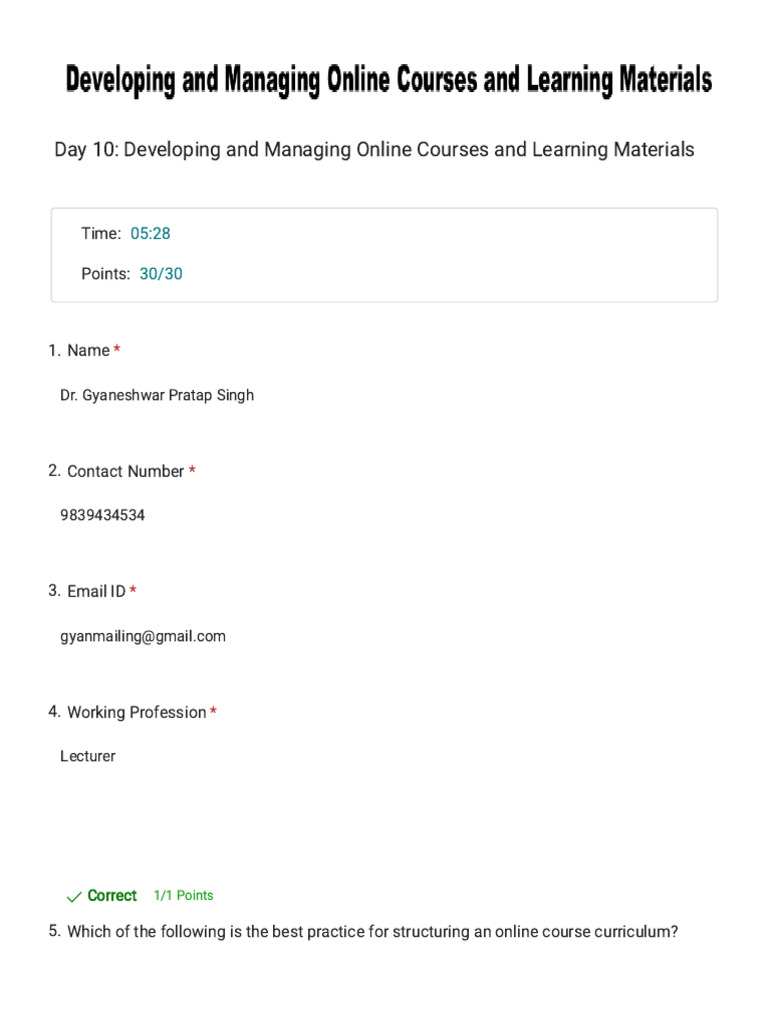 Online Course Development Best Practices | PDF | Educational Technology ...