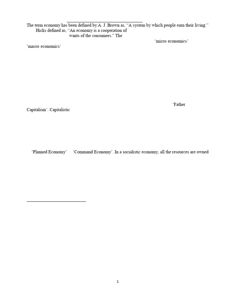 GK-CA TEST 27 Introduction To Economy Questions | PDF | Economics ...