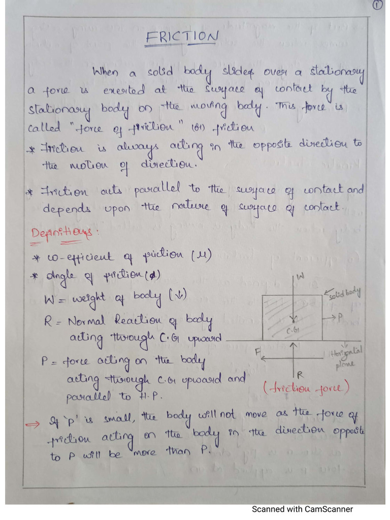 EM Unit 2 Friction | PDF