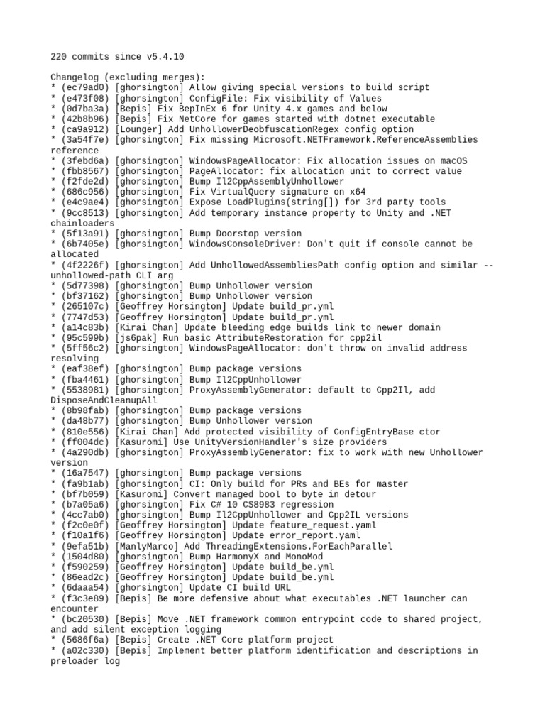 Change Log | PDF | Computer Science | Software