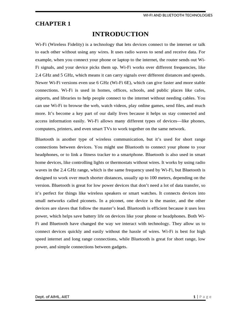IoT Seminar Report NITIN | PDF | Wi Fi | Bluetooth