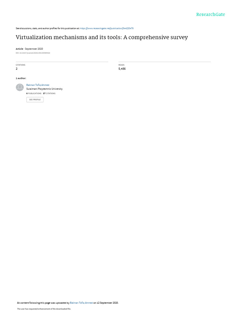 tools and mechanisms | PDF | Virtual Machine | Virtualization