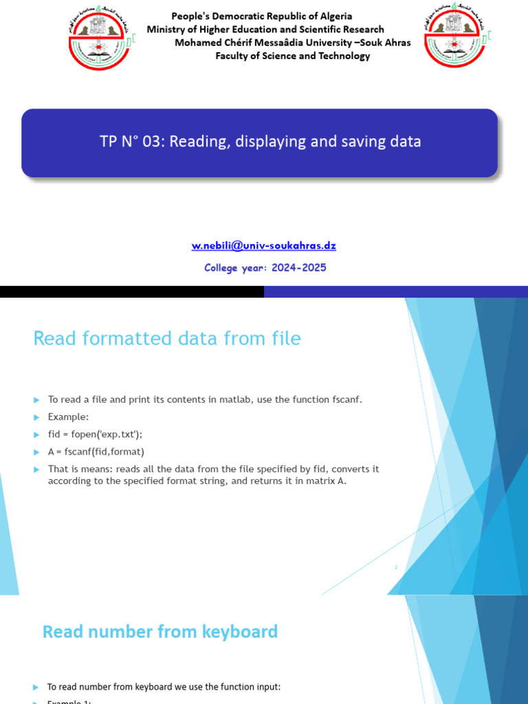 TP n°3 | PDF | Computing | Computer Programming