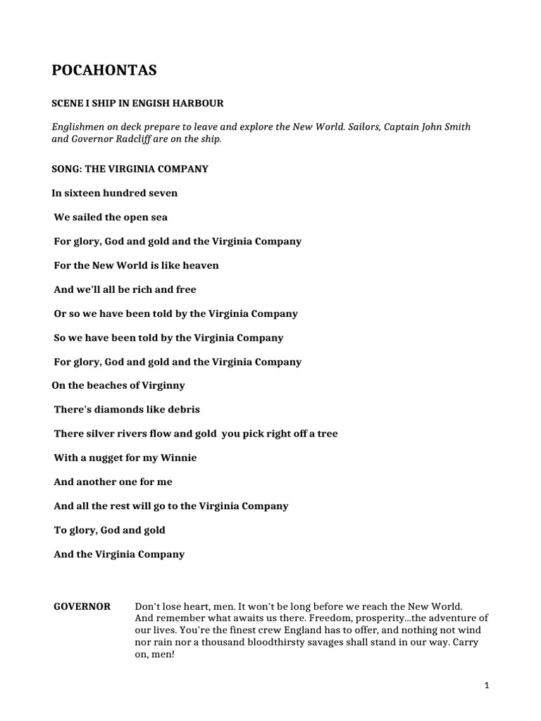 Pocahontas | PDF | River