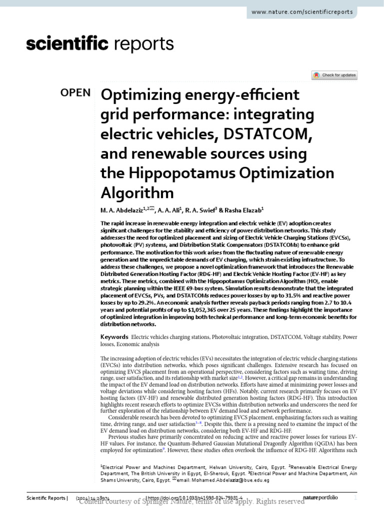 Optimizing Energy-Efficient Grid Performance Integ | PDF | Photovoltaics | Electrical Grid