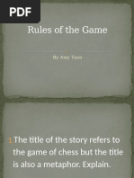 "Rules of The Game" by Amy Tan | PDF