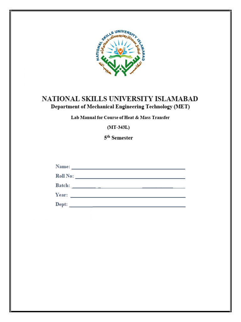 HMT - MANUALS - Updated 032 | PDF | Heat Transfer | Humidity