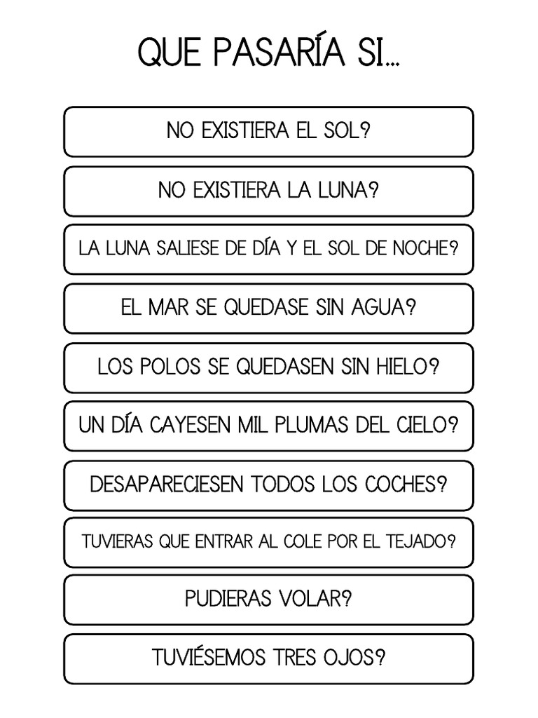 Qué Pasaría Si... - Castellano | PDF