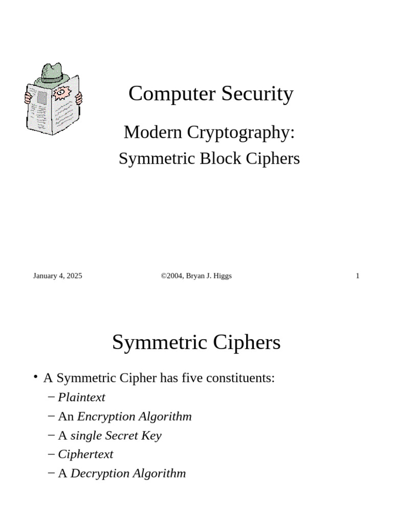 SymmetricCiphers | PDF | Cipher | Encryption
