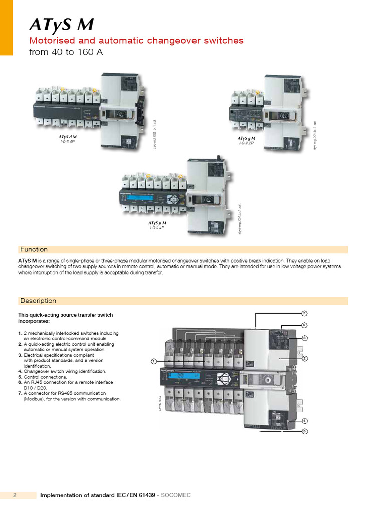 SOCMECC ATS | PDF | Switch | Alternating Current