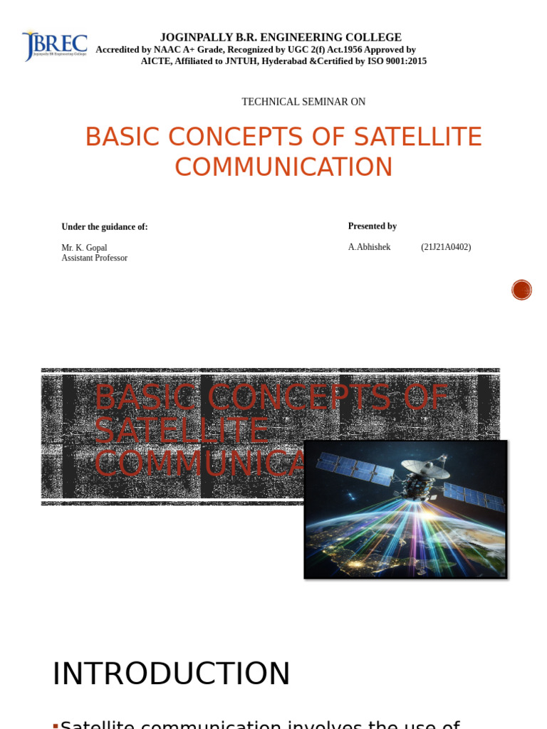 Basic Concepts of Satellite Communication | PDF | Satellite | Communications Satellite