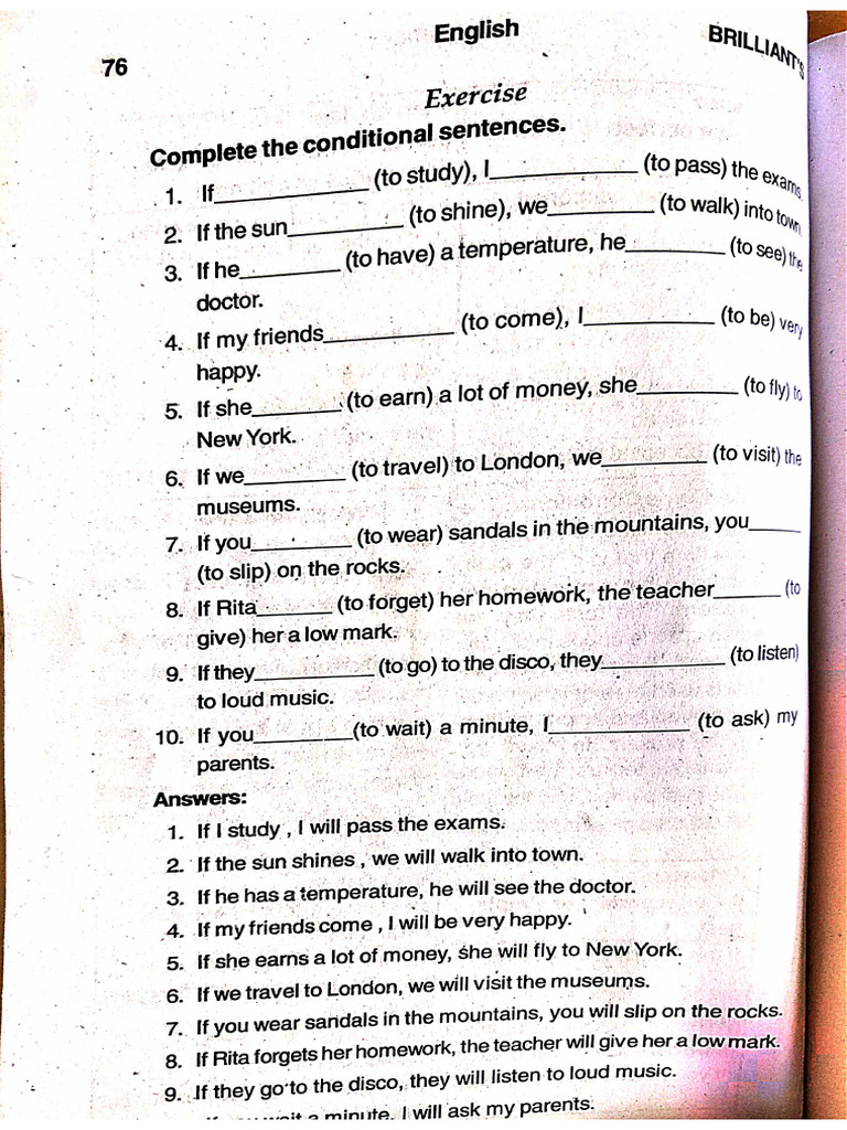 Conditionals and Spotting Common Errors | PDF