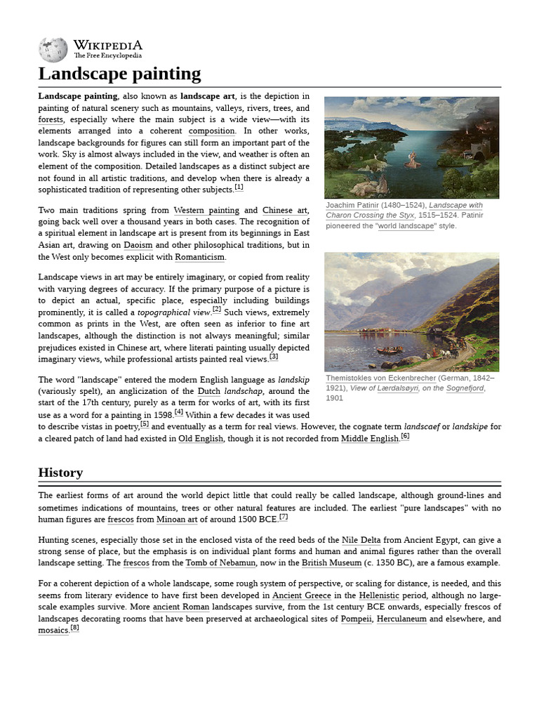 Landscape_painting | PDF | Landscape Painting | Landscape