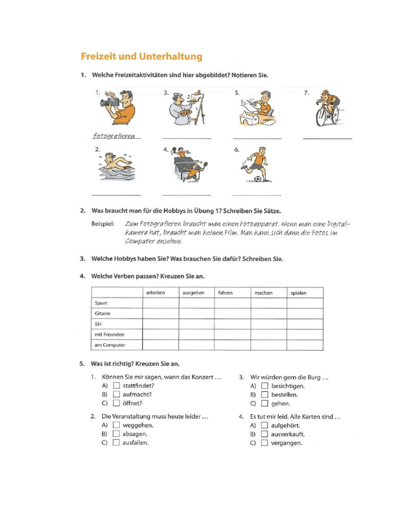 Freizeit Und Kultur | PDF