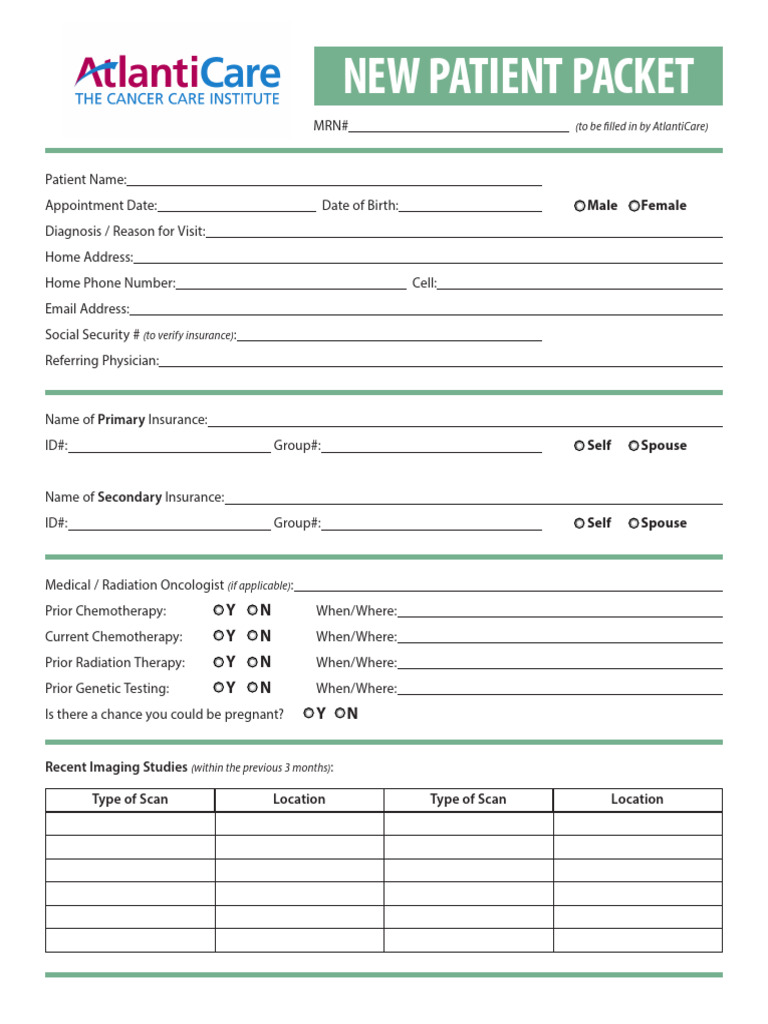 2024 Cci New Patient Packet Update | PDF | Medicare (United States ...