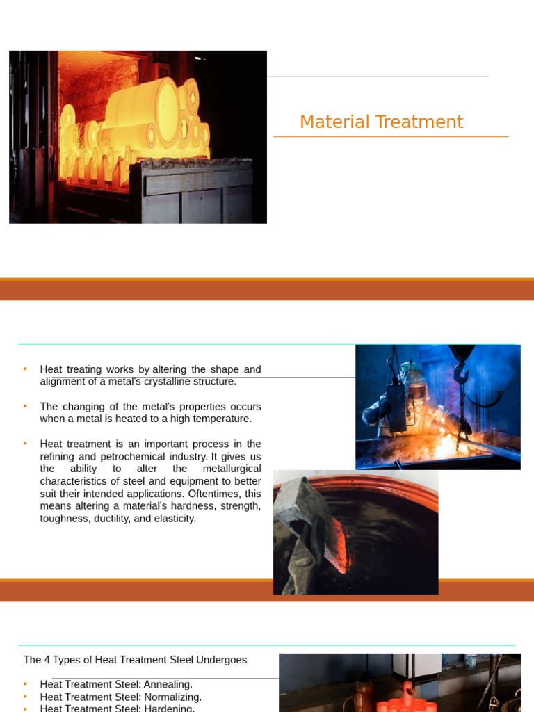 27 Material Treatment.pptx | PDF | Heat Treating | Steel