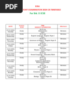 KCSE 2025 Exam Timetable | PDF