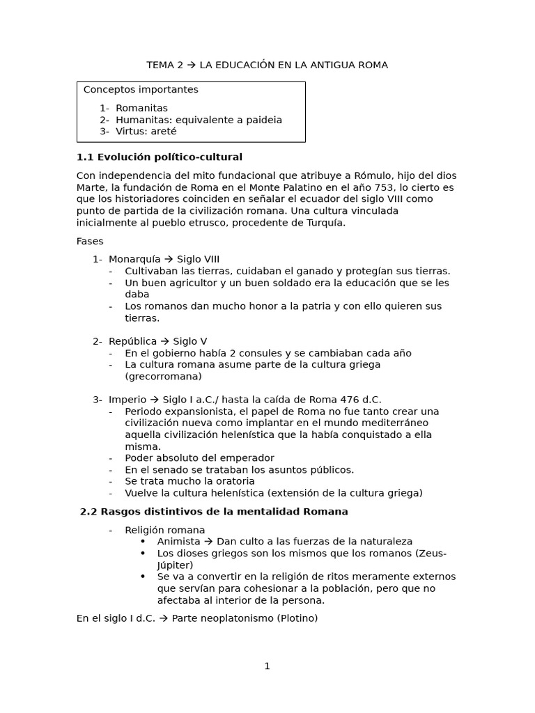 TEMA 2 Historia Social | PDF | imperio Romano | Roma antigua