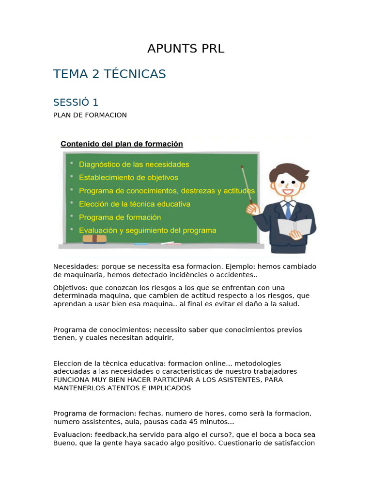 APUNTS PRL - Tecnicas Afines | PDF