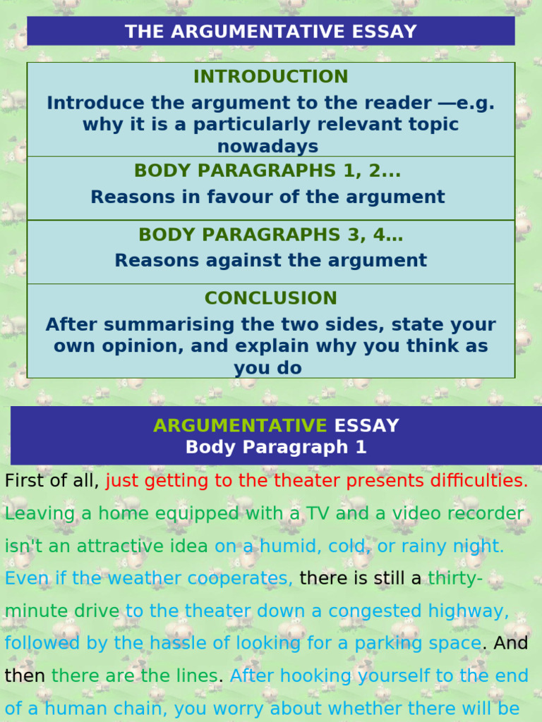 Outline of Body Paragraphs | PDF
