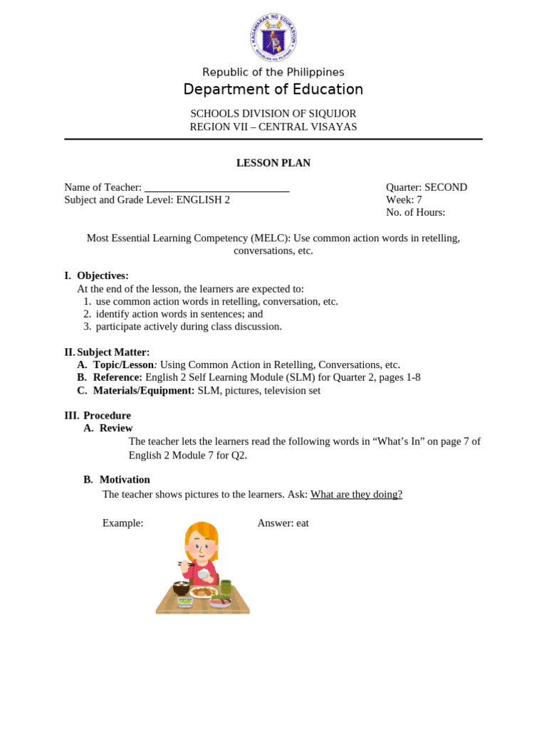 English - G2 LP For SLM 7 | PDF | English Language | Linguistics