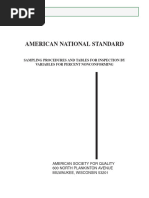 Military Standard | PDF | Sampling (Statistics) | Sample Size Determination