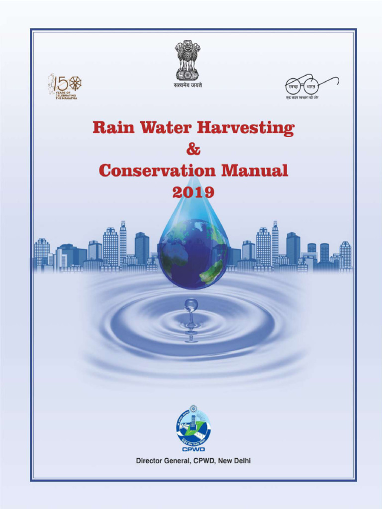 Rain Water Harvesting Conservation Manual 2019-CPWD Compressed | PDF