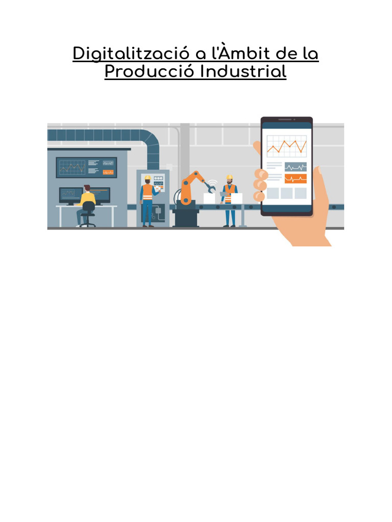 Digitalització a l'Àmbit de La Producció Industrial | PDF