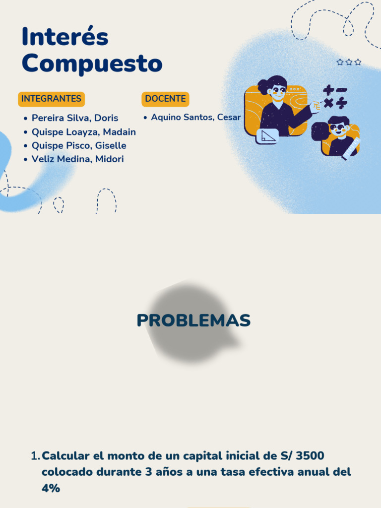 Cálculos de Interés Compuesto y Monto Final | PDF | Sector privado ...