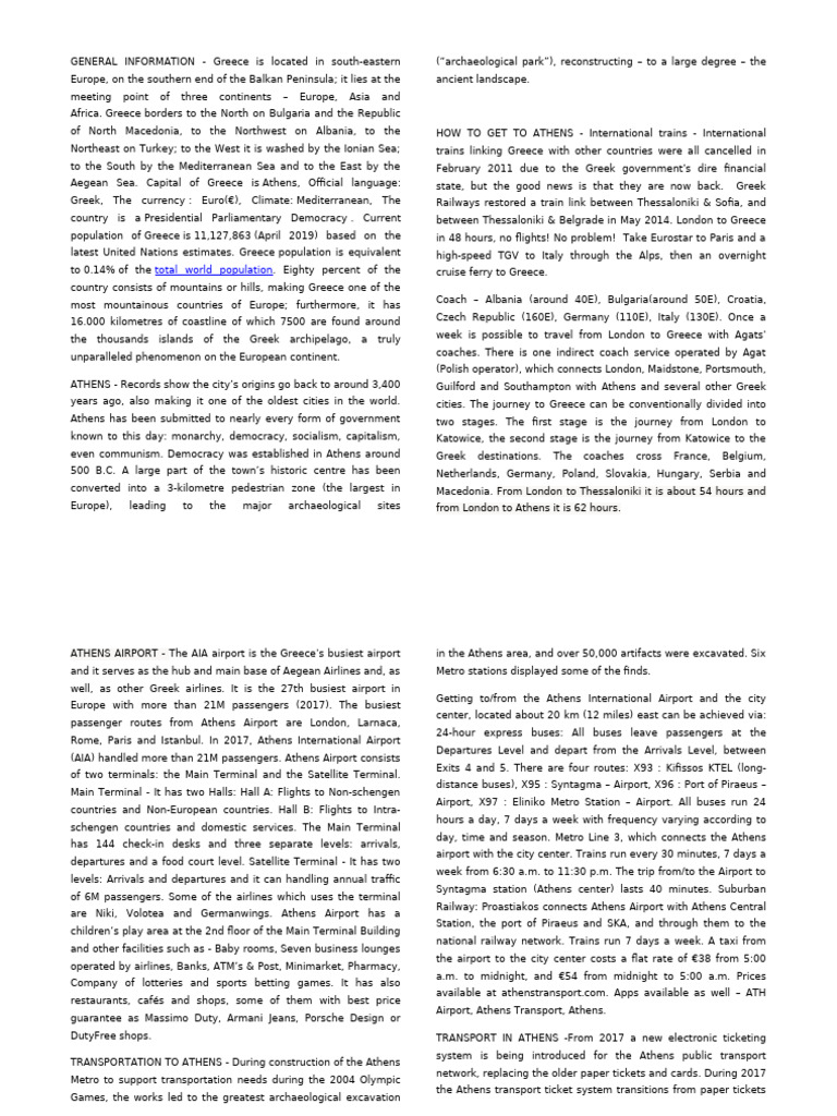 Athens presentation | PDF | Greece | Athens