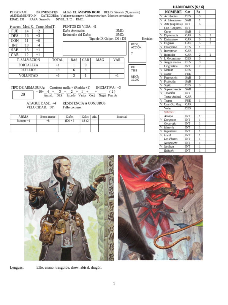 Aventura de Brunus Dyus en Korvosa | PDF