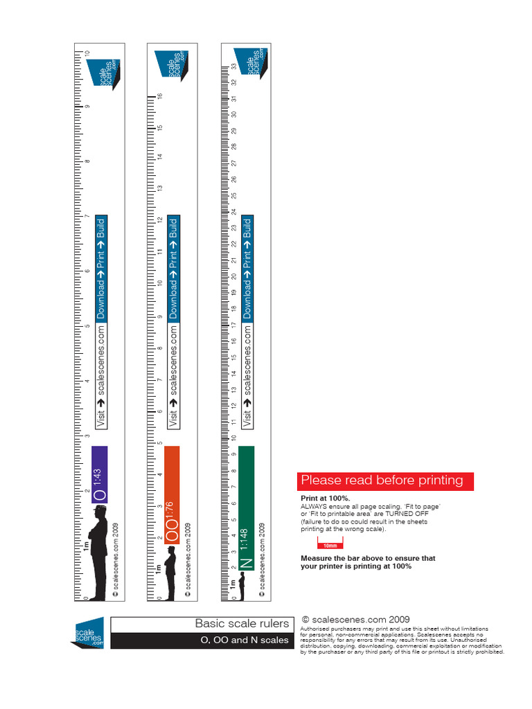 Scale Ruler | PDF | Printing | Computing