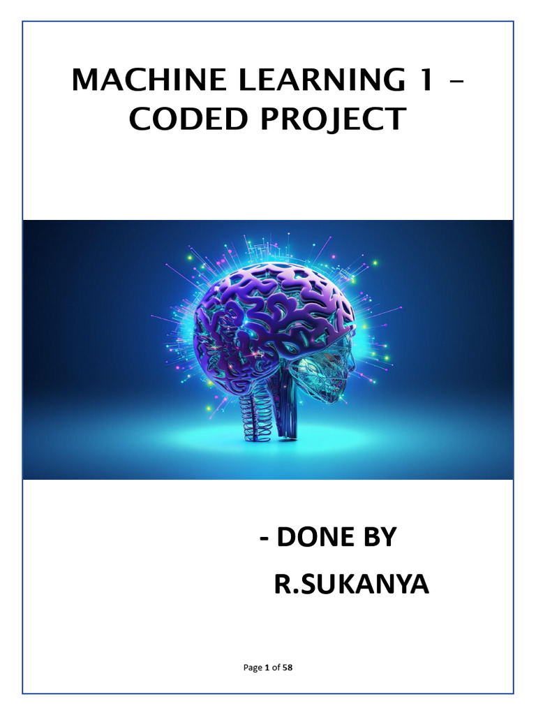Sukanya 3rd December 2023 Machine Learning1 Coded | PDF | Principal Component Analysis ...