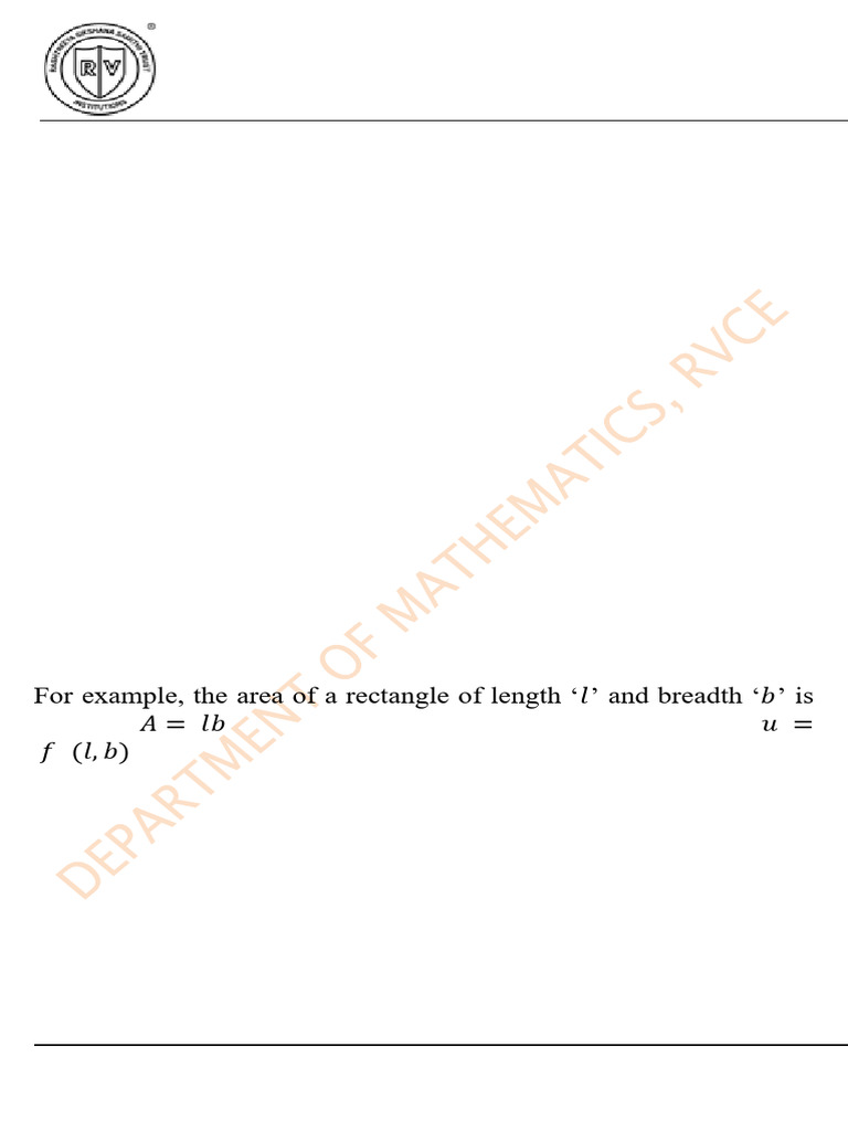 Unit-III - Multivariable Functions and Partial Differentiation (2024) (Updated) | PDF ...
