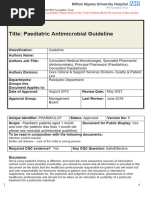 GM Antimicrobial Guidelines January 2024 v15 | PDF | Urinary Tract ...