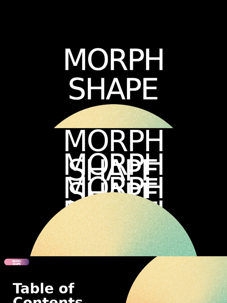 Gradient Texture Morph Shapes Slides | PDF | Graphic Design