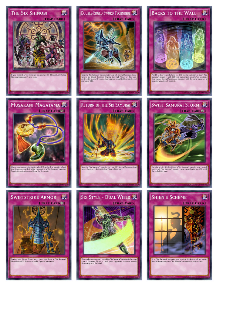Six Samurai - Deck (60 Cartas) | PDF