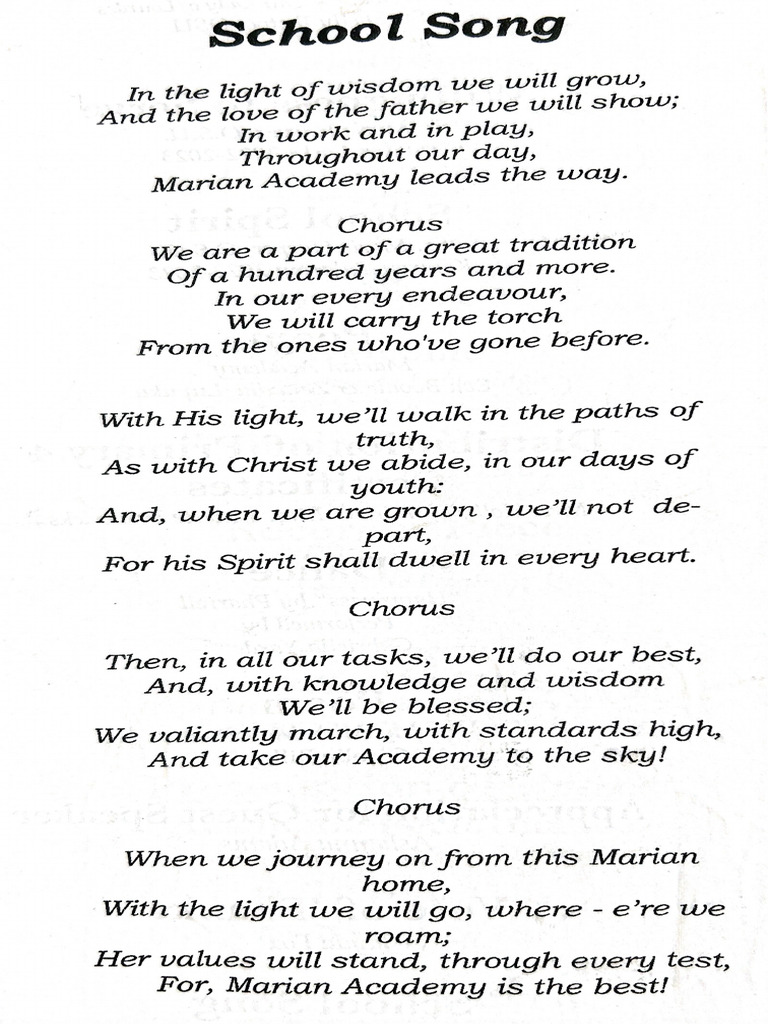 School Song | PDF