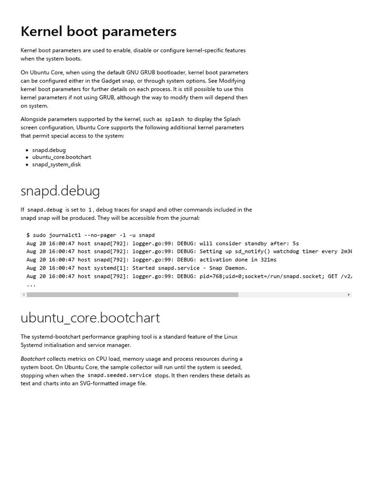 Kernel Boot Parameters Ubuntu Pdf Booting Unix