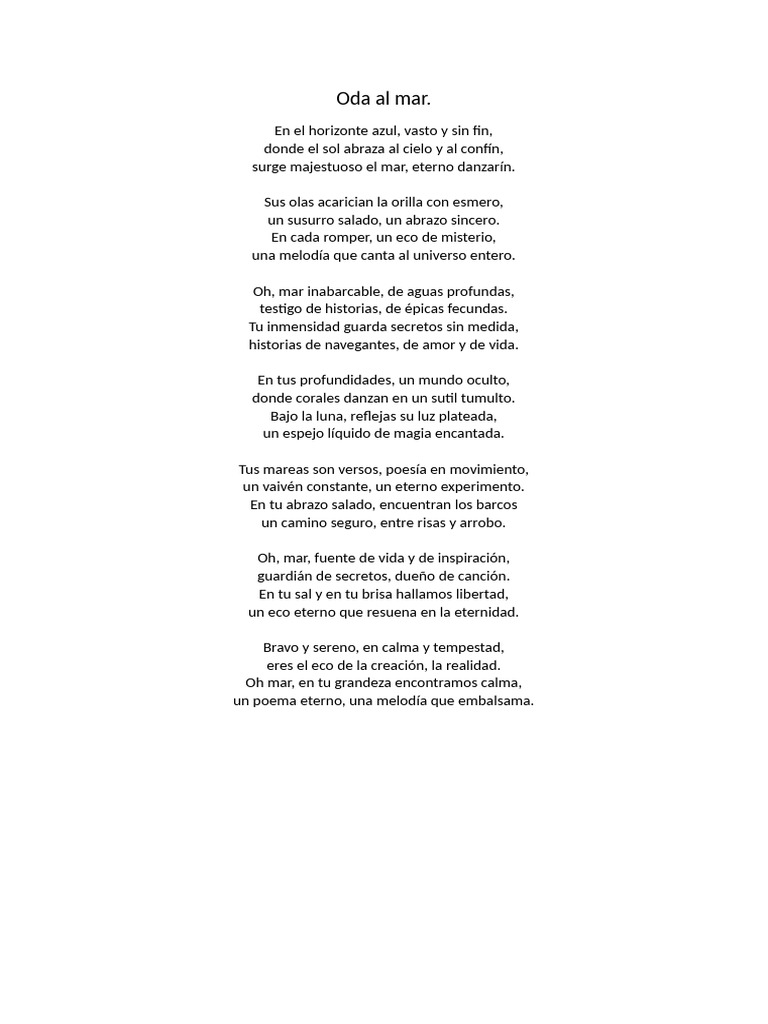 Oda Al Mar | PDF