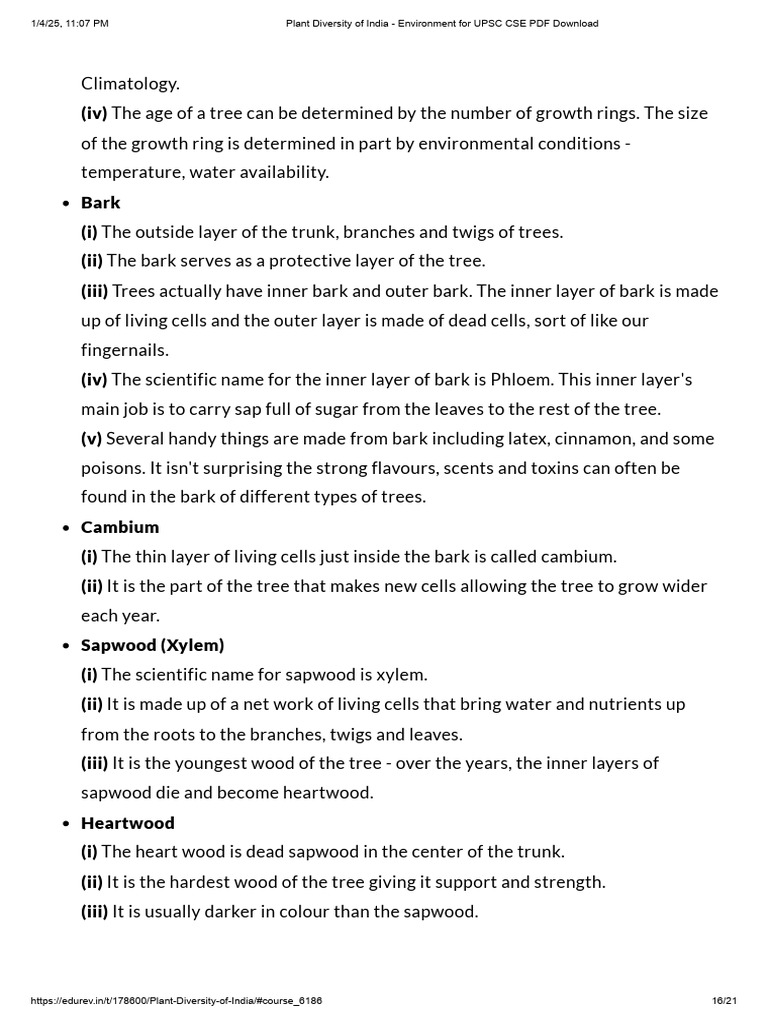 Plant Diversity of India - Environment For UPSC CSE PDF Download-16-18 ...