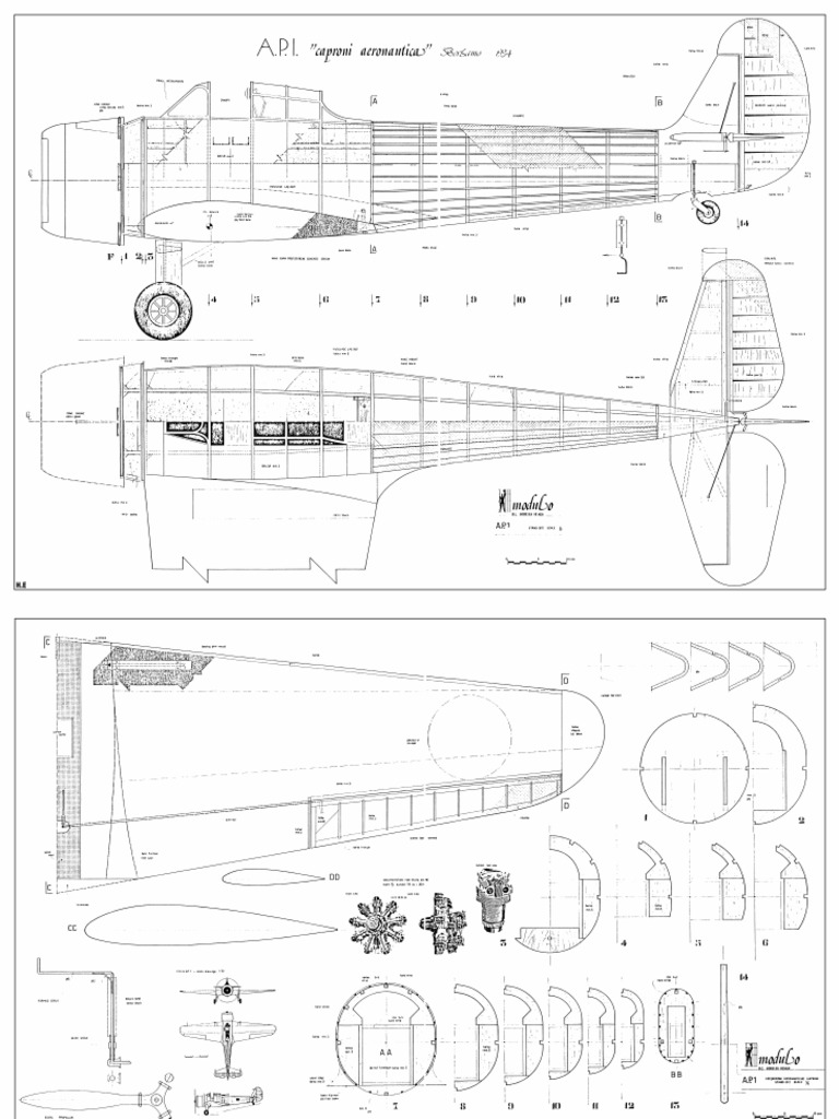 Caproni_A.P.1_Plan | PDF