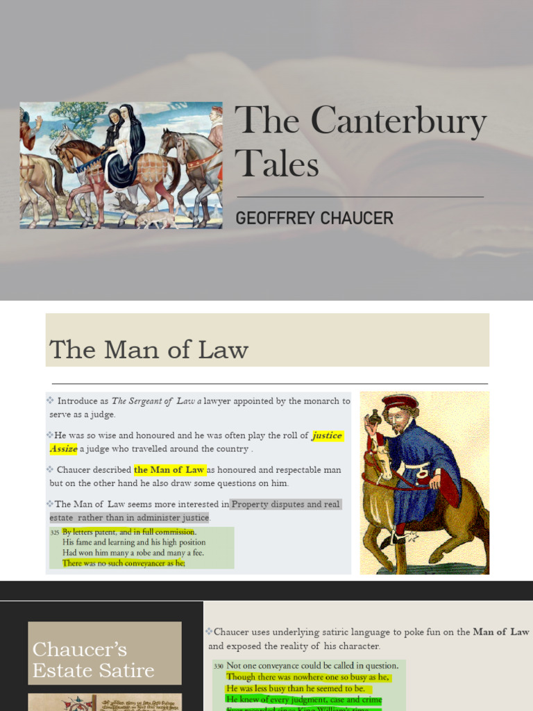 CT Presentation | PDF | Geoffrey Chaucer