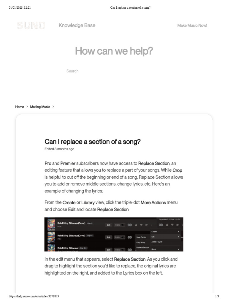 Song Section Replacement Guide | PDF | Computing | Software
