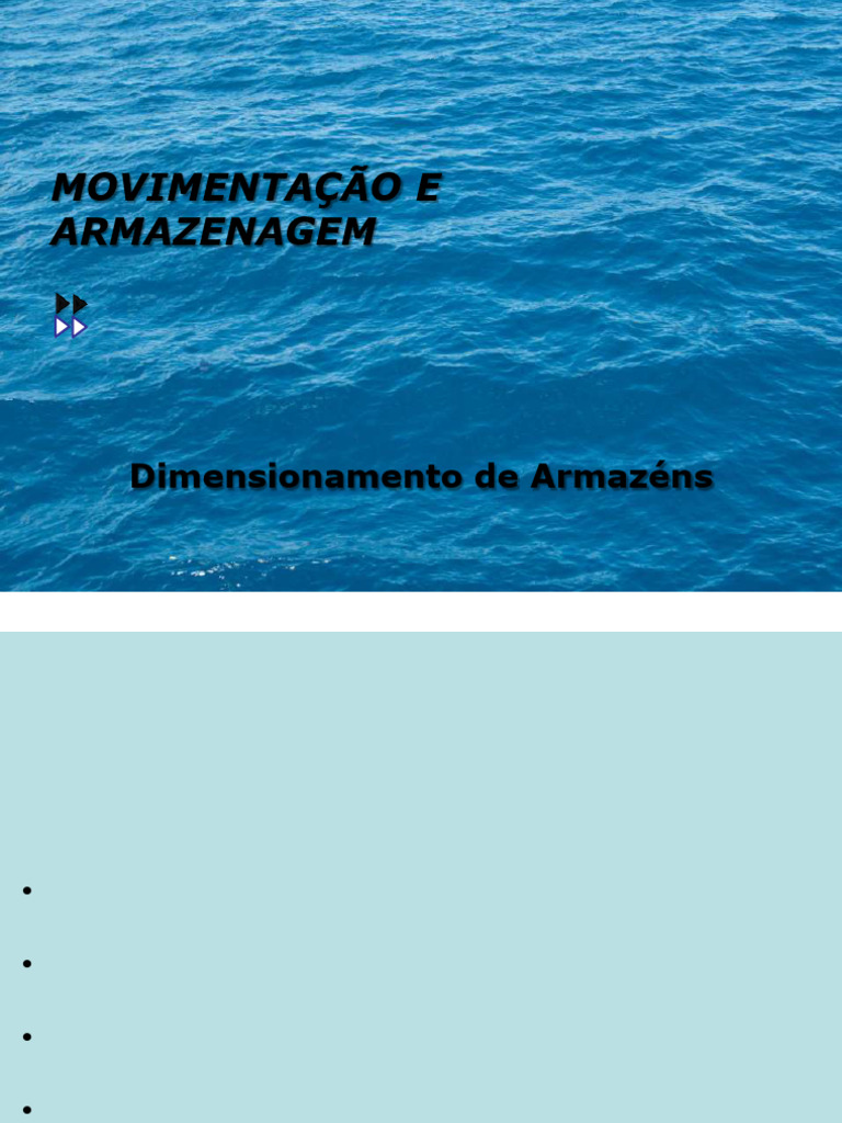 11 23 Aula 12 - Dimens Armazens - 20 05 21 Parte I Corrig | PDF | Embalagem e rotulagem