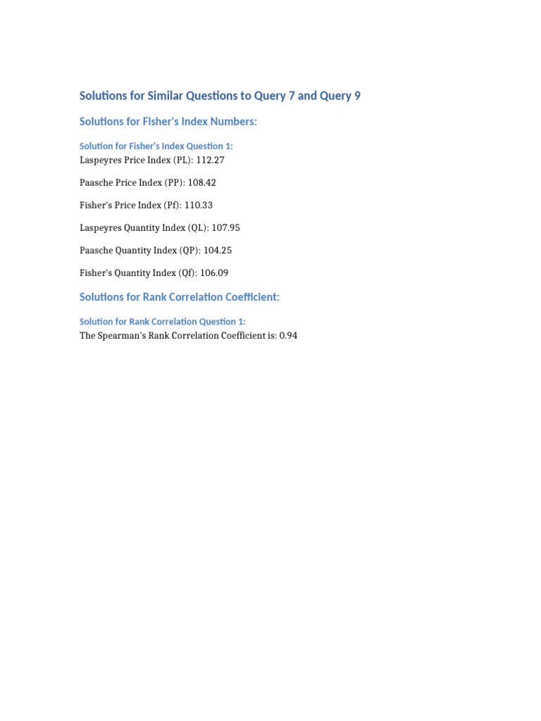 Solutions Similar Questions | PDF